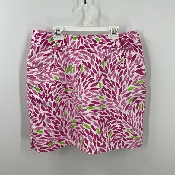 EP Pro | Skirts | Ep Pro Vintage Green And Pink Leaf Print Golf Skort ...